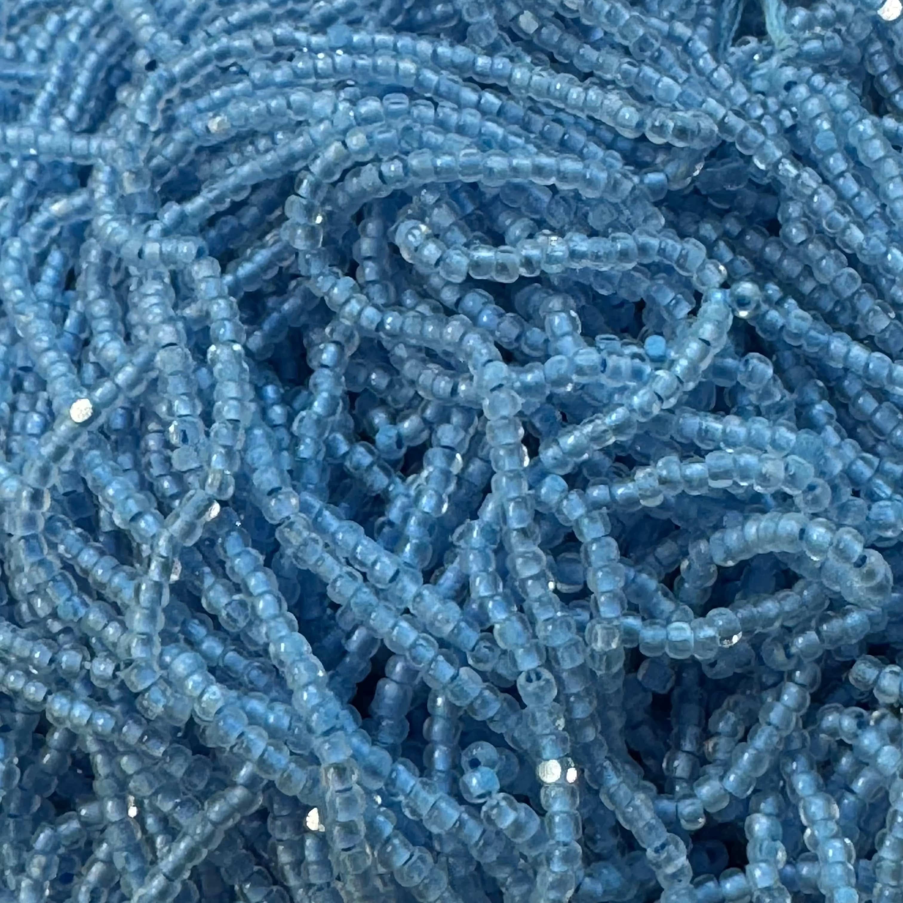 11/0 Charlotte Cut Seed Bead- Neon Colour Lined Sky Blue *10g ...