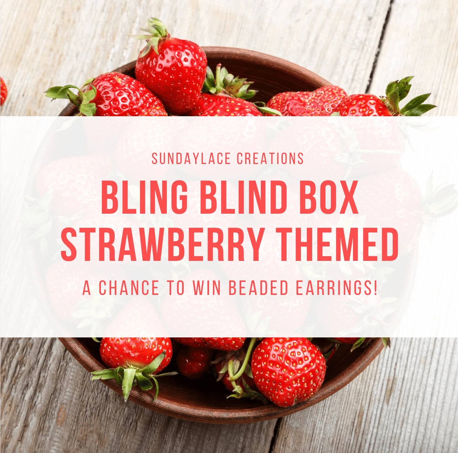 Bling Blind Box - Beading Strawberry Theme Promotions – Sundaylace ...