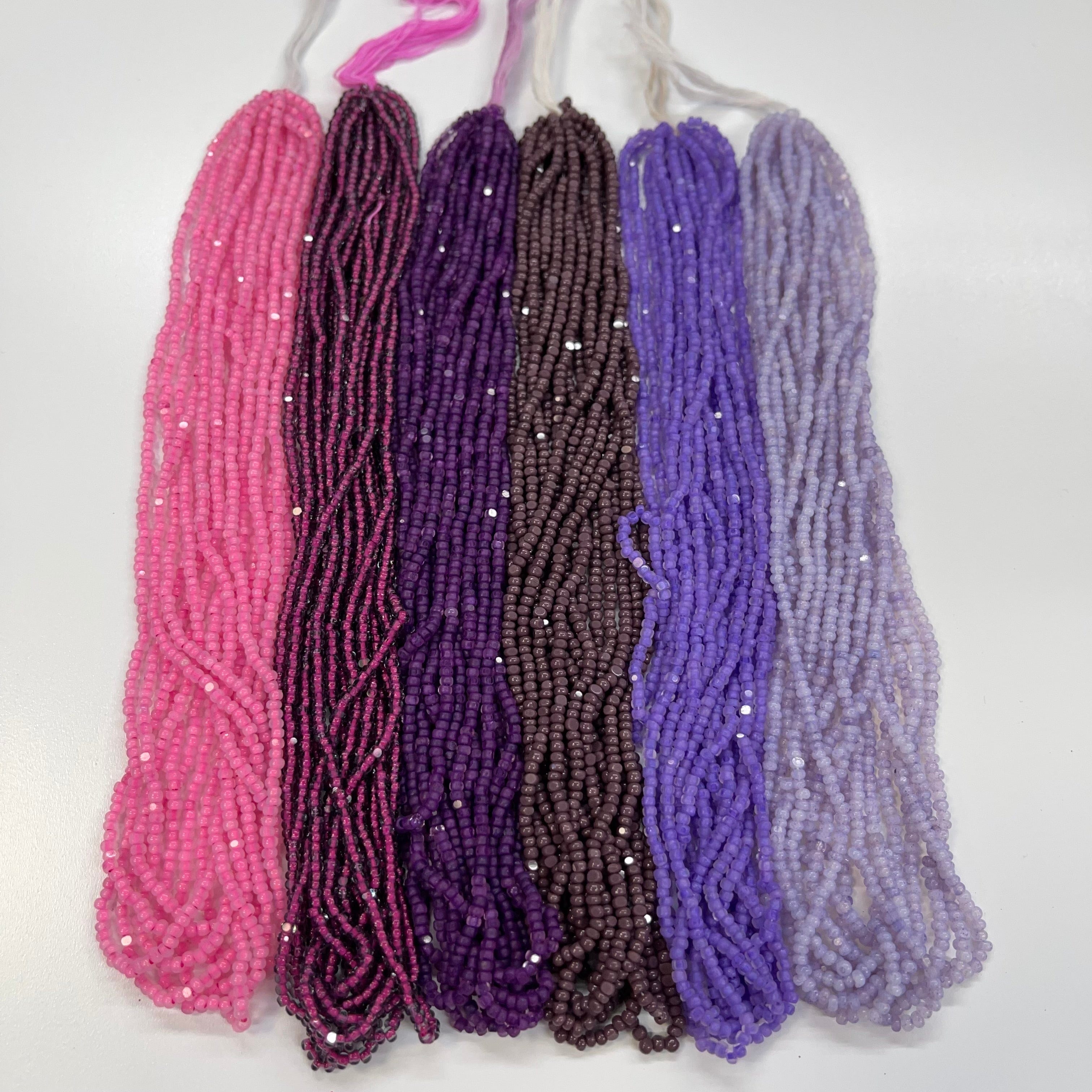 "Grape Bubblegum" 6 x 11/0 Charlotte Cut Seed Beads Set, Promotions ...