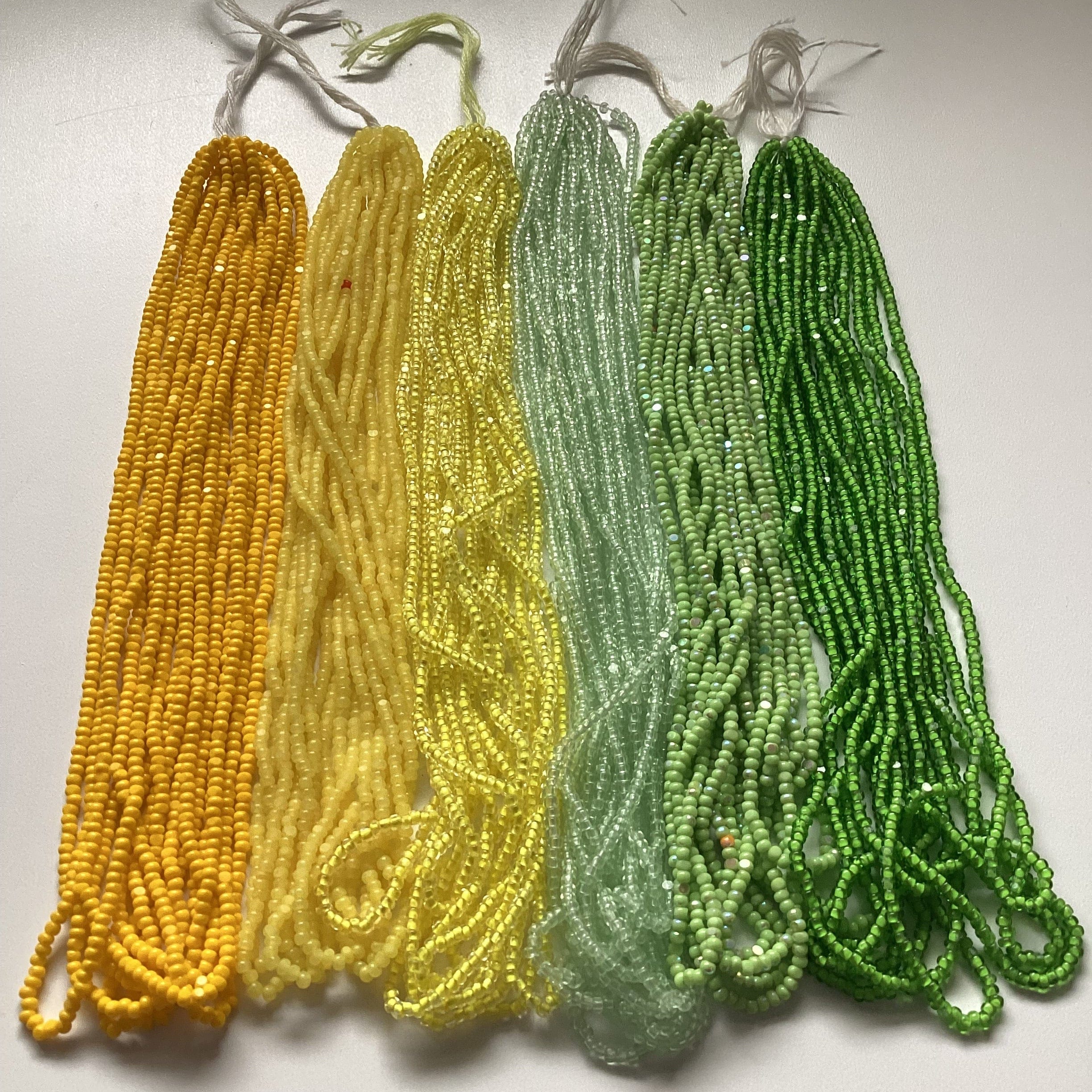 “Lemons & Limes” 6 x Charlotte Cut Seed Bead (10g) Set, Promotions ...