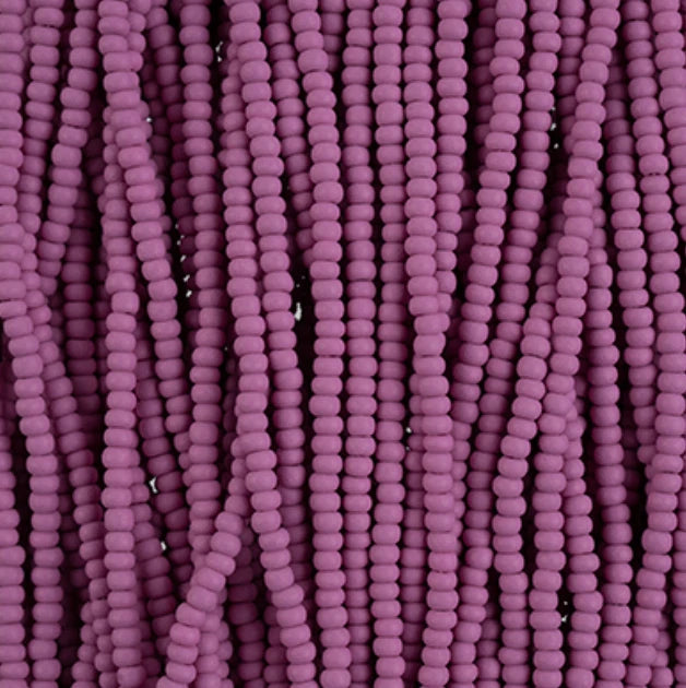 10/0 Chalk Purple MATTE Dyed Permalux Opaque Preciosa Seed Beads ...