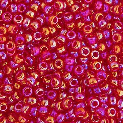 Miyuki Seed Bead 11/0 Light Siam Transparent AB (0254v) (22g ...