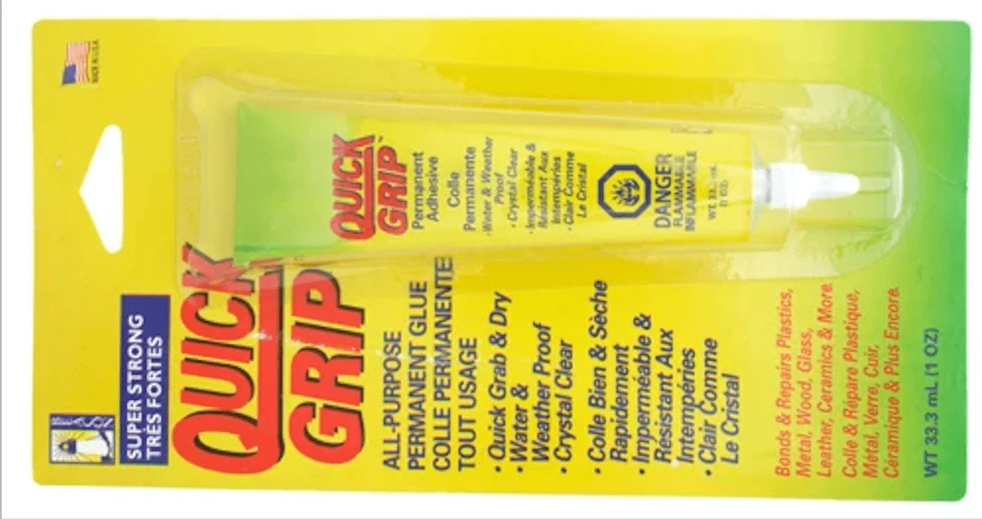 Quick Grip Permanent Adhesive 1 Fl Oz. Glue, Basics – Sundaylace ...